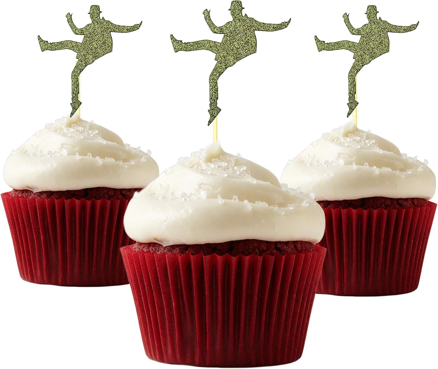 Rain dancer Cup Cake Topper dancer Glitter Card Stock 12 per Pack ...