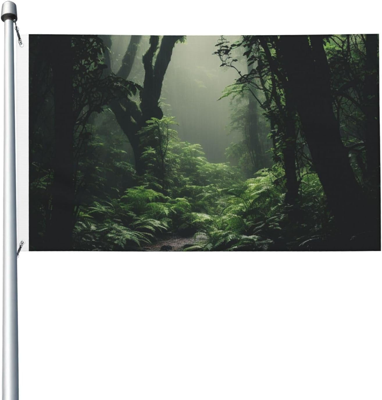 Rain in the woods Garden Flag Welcome Flags for Outside Holiday Banner ...