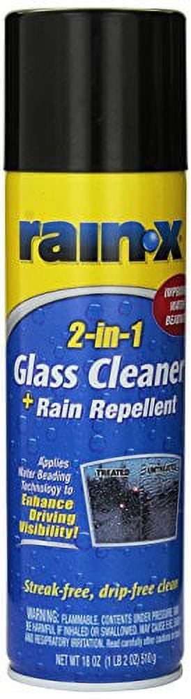 Rain-x 2 in 1 Glass Cleaner and Rain Repellent, 18 Ounce Aerosol ...