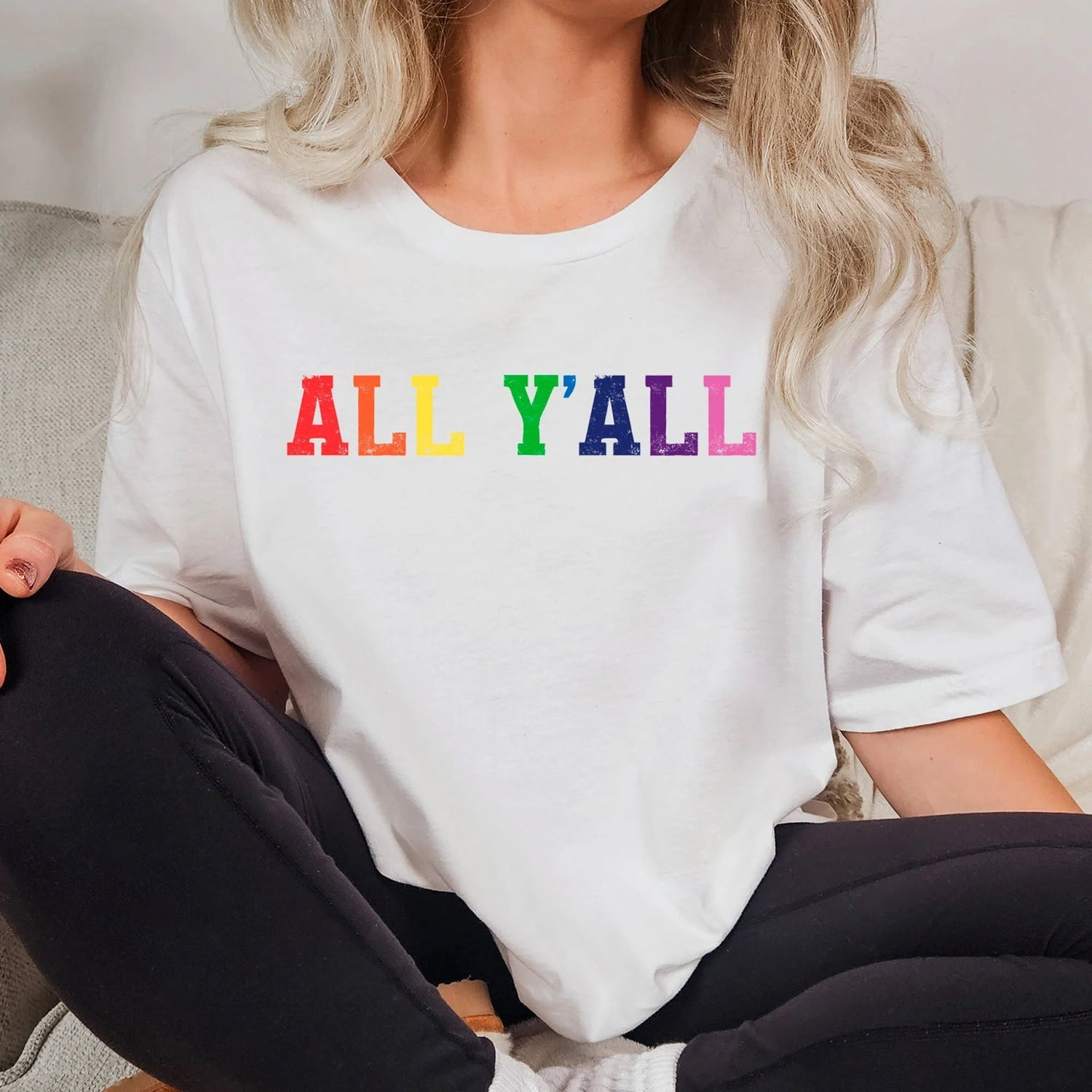RainB1Ow All Y'all S1Hirt - Pride Month BT - Walmart.com