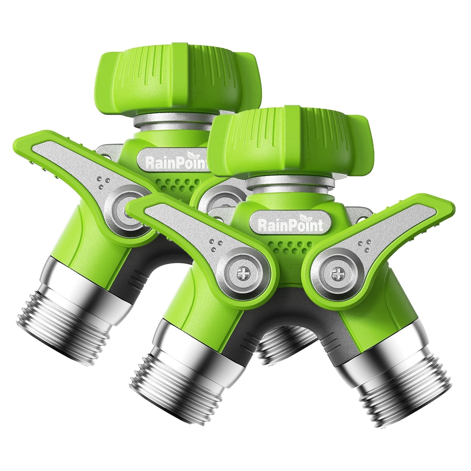 RainPoint 2pcs Garden Hose Splitter 2-Way Heavy Duty, Hose Y-Plug ...