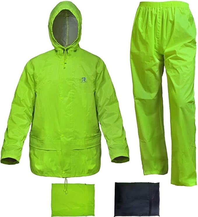 RainRider Waterproof Rain Suit for Men Women Rain Gear Jacket with ...