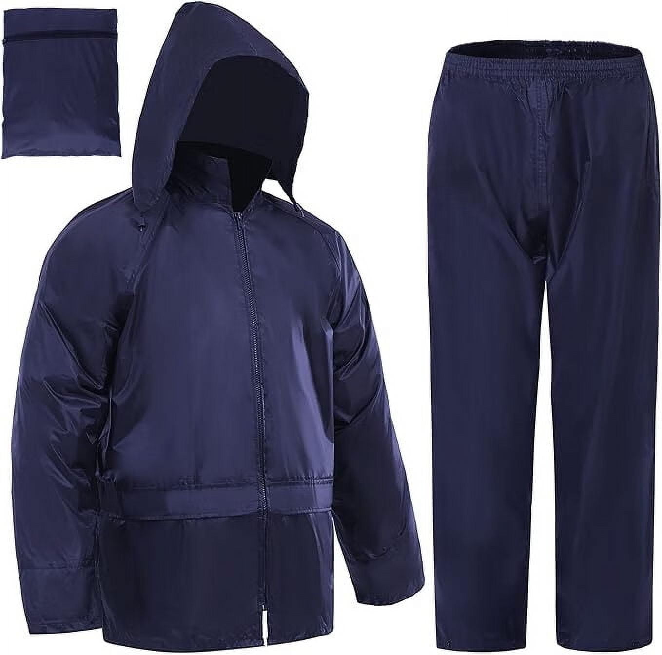 RainRider Waterproof Rain Suit for Men Women Rain Gear Jacket with ...