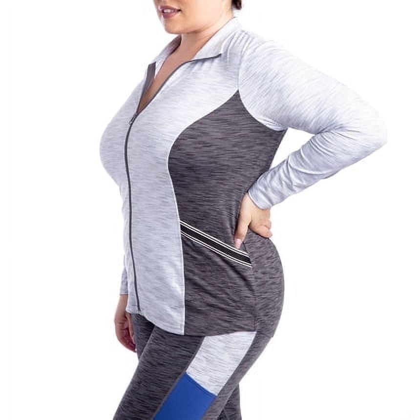 Rainbeau Curves Activewear Zip-Up Jacket, Women's Plus - Walmart.com