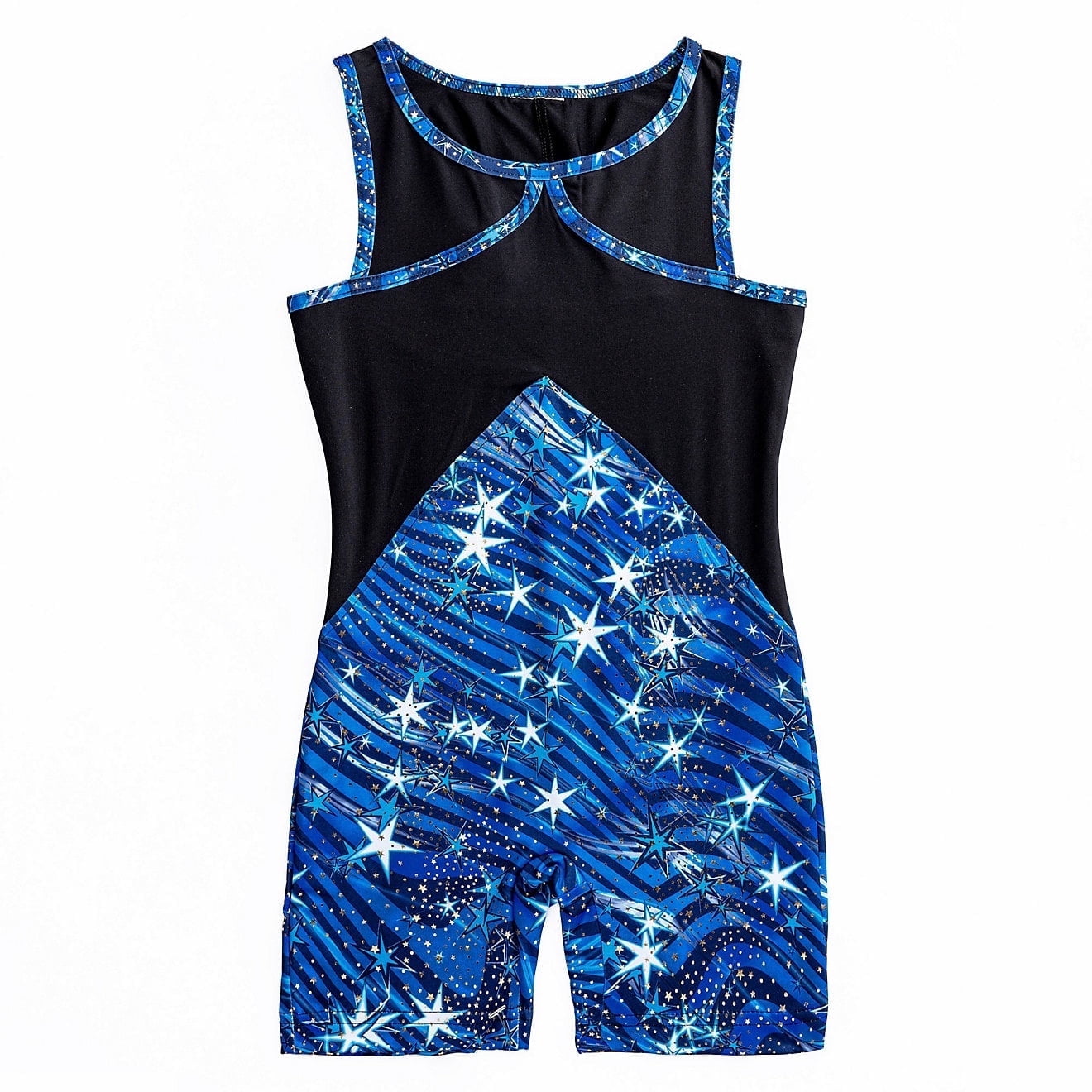 Rainbeau Moves Girls Dance & Gymnastics Stardust Print Biketard, XS-XL ...