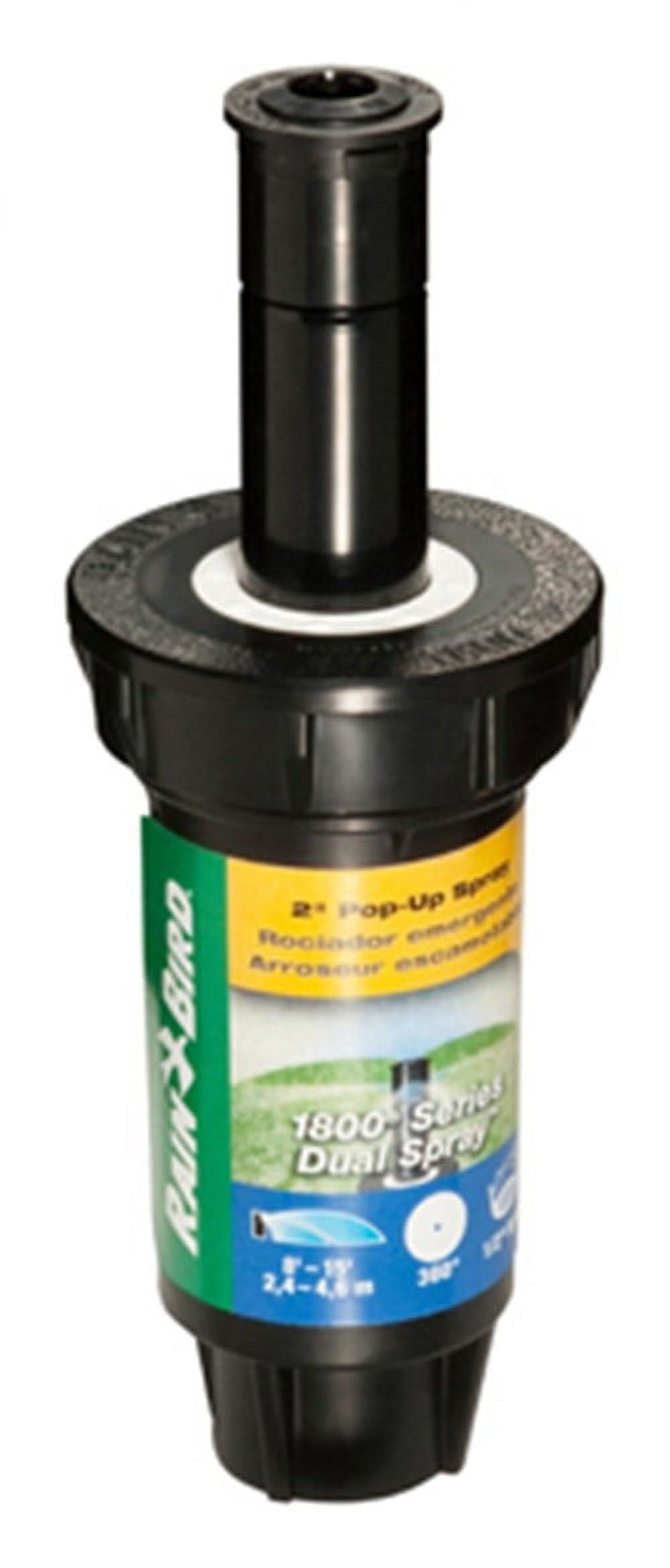 Rainbird 1802FDS Dual Spray Head Sprinkler, 0.1 gpm, 1/2 in FNPT, 2 in ...