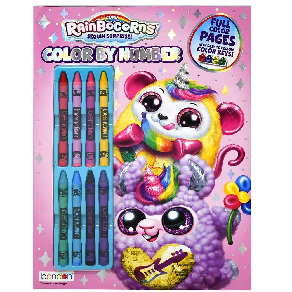 Rainbocorns Coloring Book With Crayons 32 pgs - Walmart.com