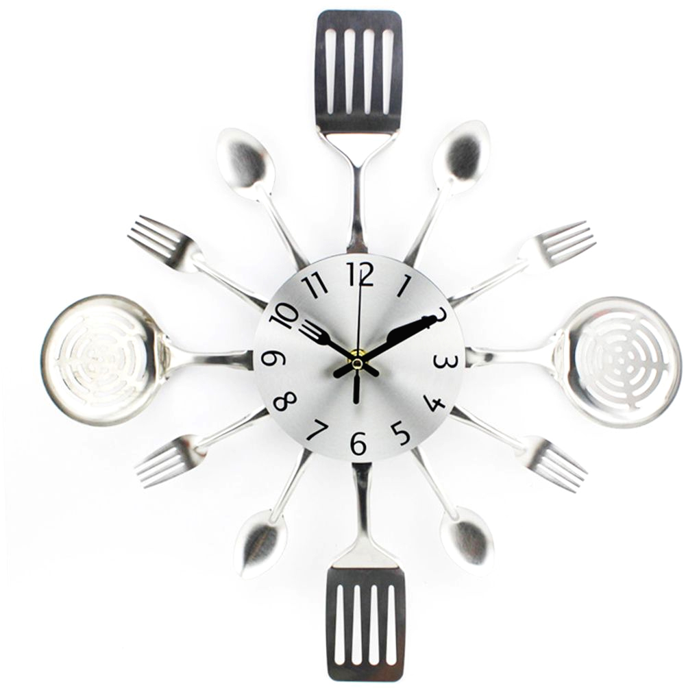Rainbow 2020New Clock Watch Wall Clocks Kitchen Wall Clock Spoon Fork ...