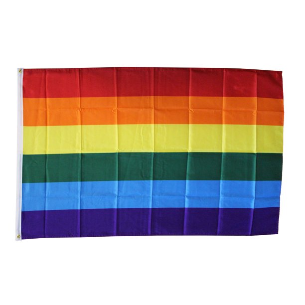 Rainbow - 3'X5' Polyester Flag - Walmart Business Supplies