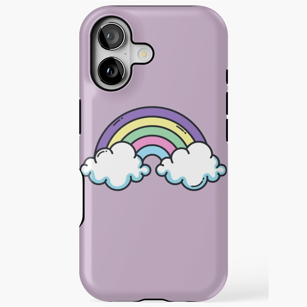 Rainbow Abstract Minimal Gradient Artwork iPhone 17 through 11 Pro Max ...