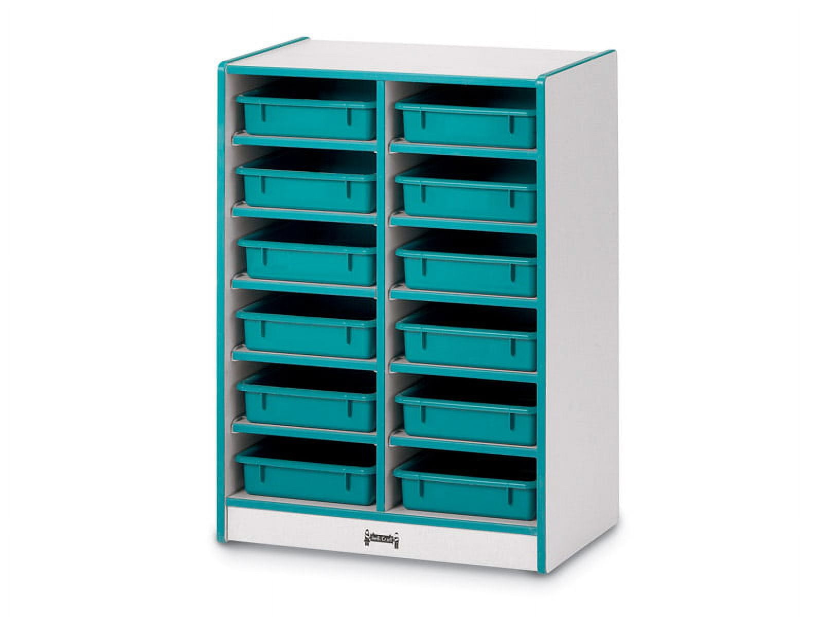Rainbow Accents 12 Paper-tray Cubbie Without Paper-trays-Color:Teal ...