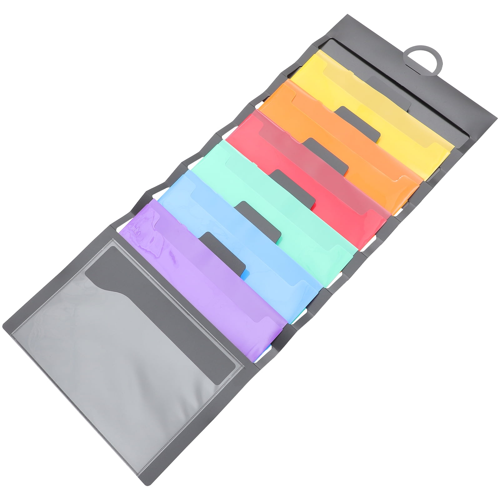 Rainbow Accordion Bag File Folder Folders Plastic Folder Portable ...