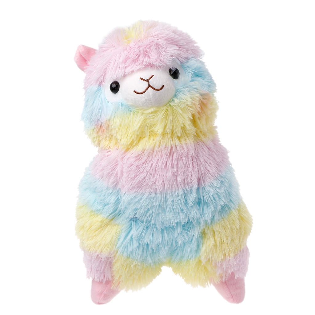 Rainbow Alpaca Plush Toy Lama Doll Cotton Stuffed Animal Toys - Walmart.com