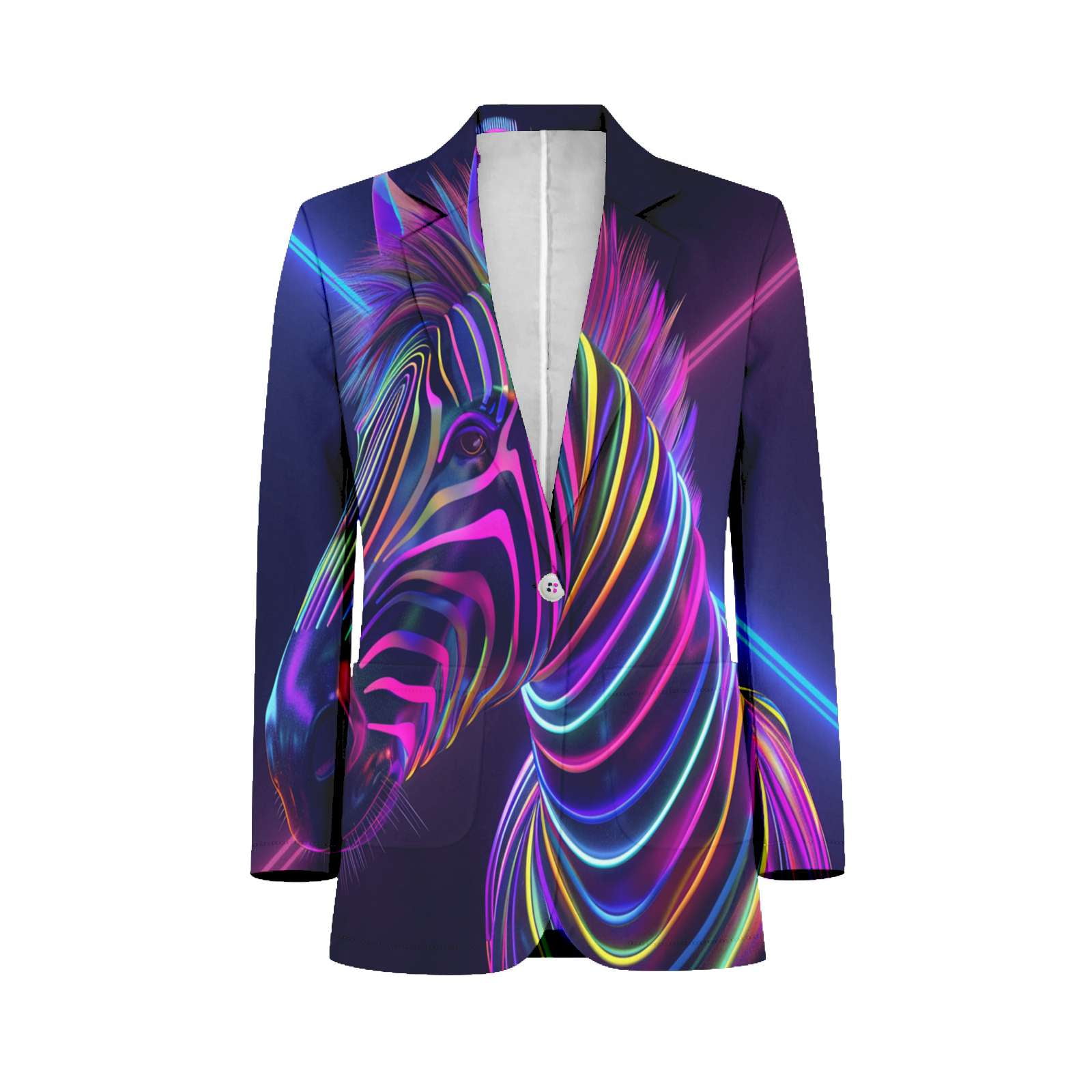Rainbow Animals Zebra Mens Suits Shawl Collar Slim Fit Suit Mens Groom ...