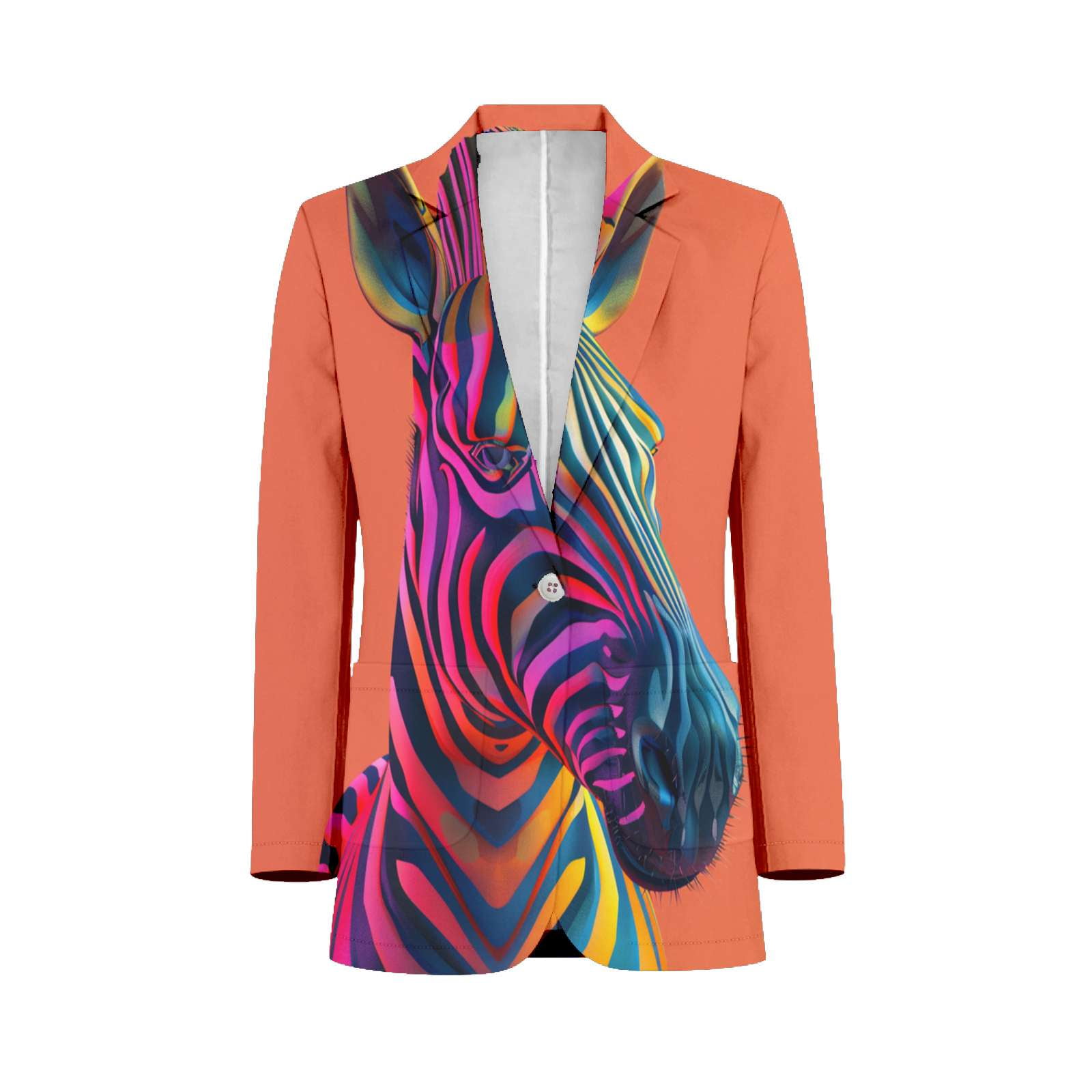 Rainbow Animals Zebra Mens Suits Shawl Collar Slim Fit Suit Mens Groom ...