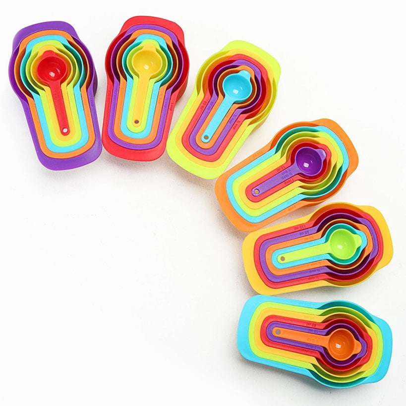 Rainbow Assorted Measuring Cup Set - Walmart.com