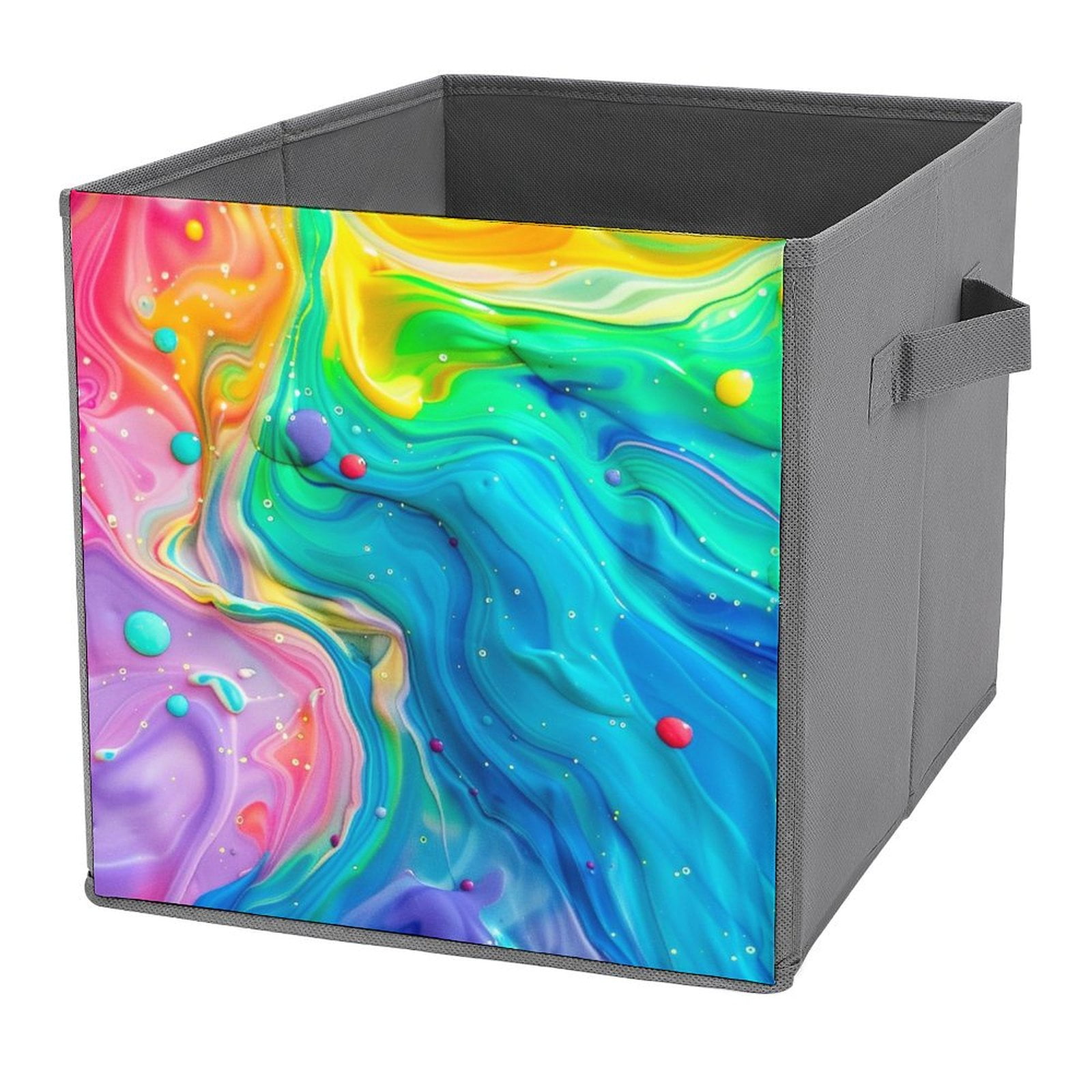 Rainbow Background Pride Month11Storage Box With Easy Carry Handle ...