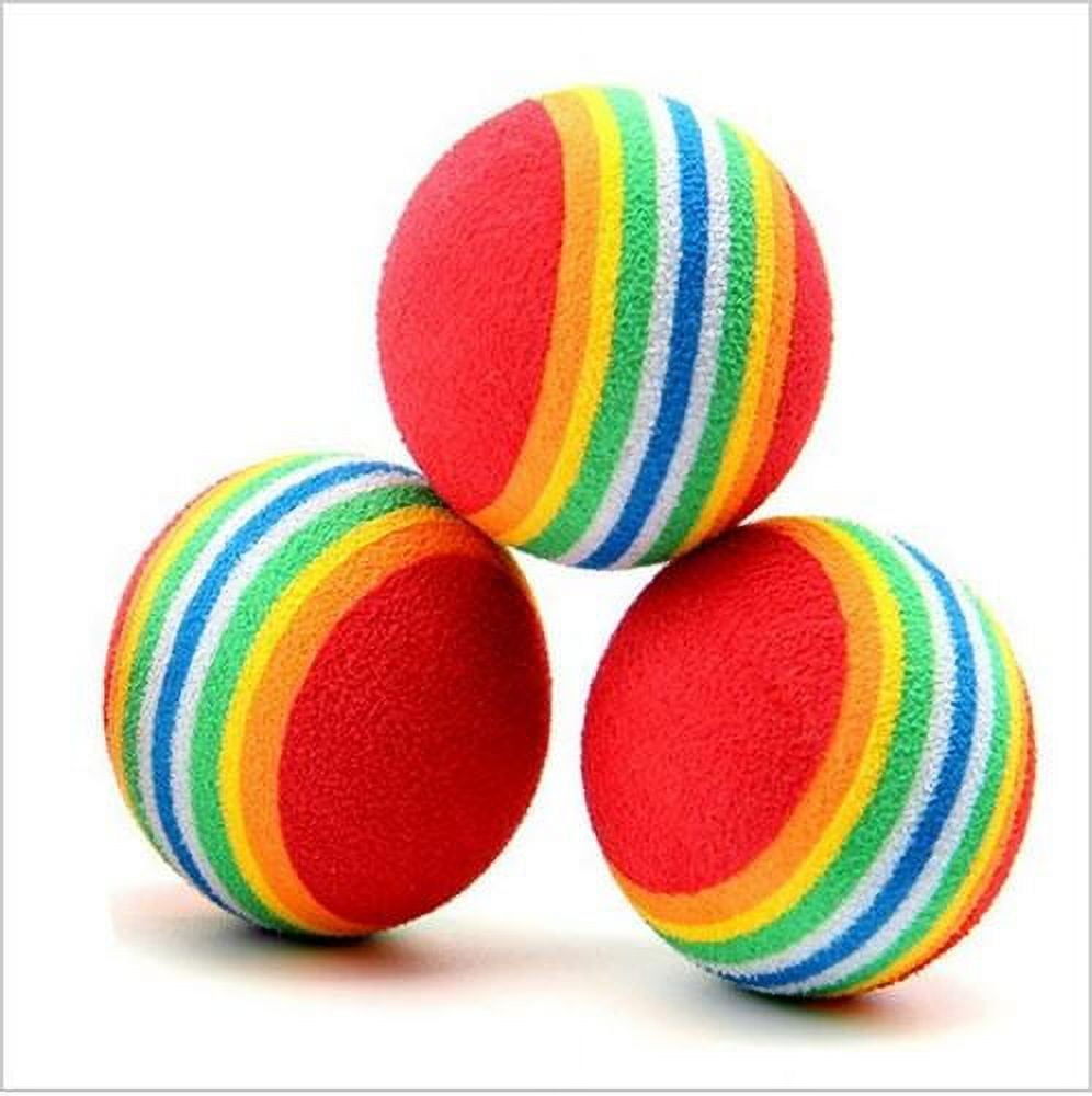 Rainbow Ball Cat Pet Toy - 3 Pak - Walmart.com