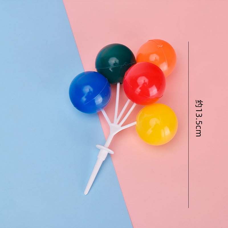 Rainbow Balloon Cake Topper Star Cloud Cupcake Decor Sofa Clay Cake ...