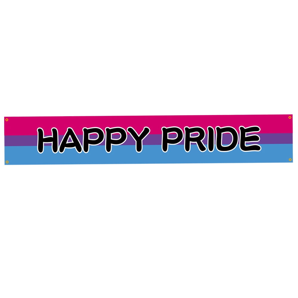 Rainbow Banner Pride Decorations Rainbow Yard Sign LGBTQ Backdrop ...