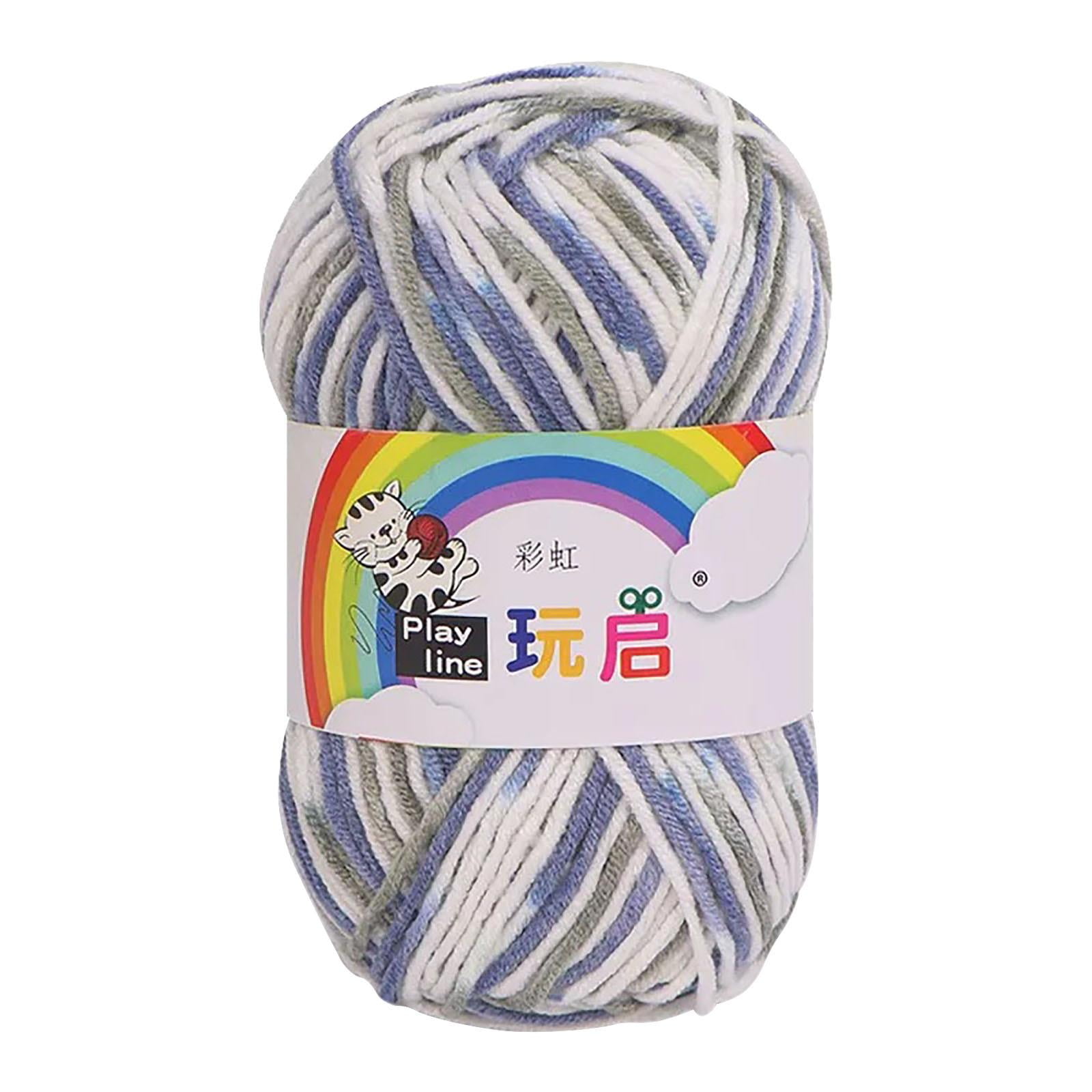 Rainbow Beginner Yarn for Crocheting 50g , Variegated Yarn with Easy-to ...