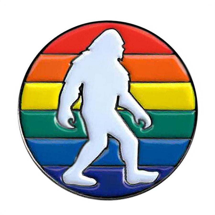 Rainbow Bigfoot Sasquatch Pride Pin - Matt Stewart Original Artwork ...