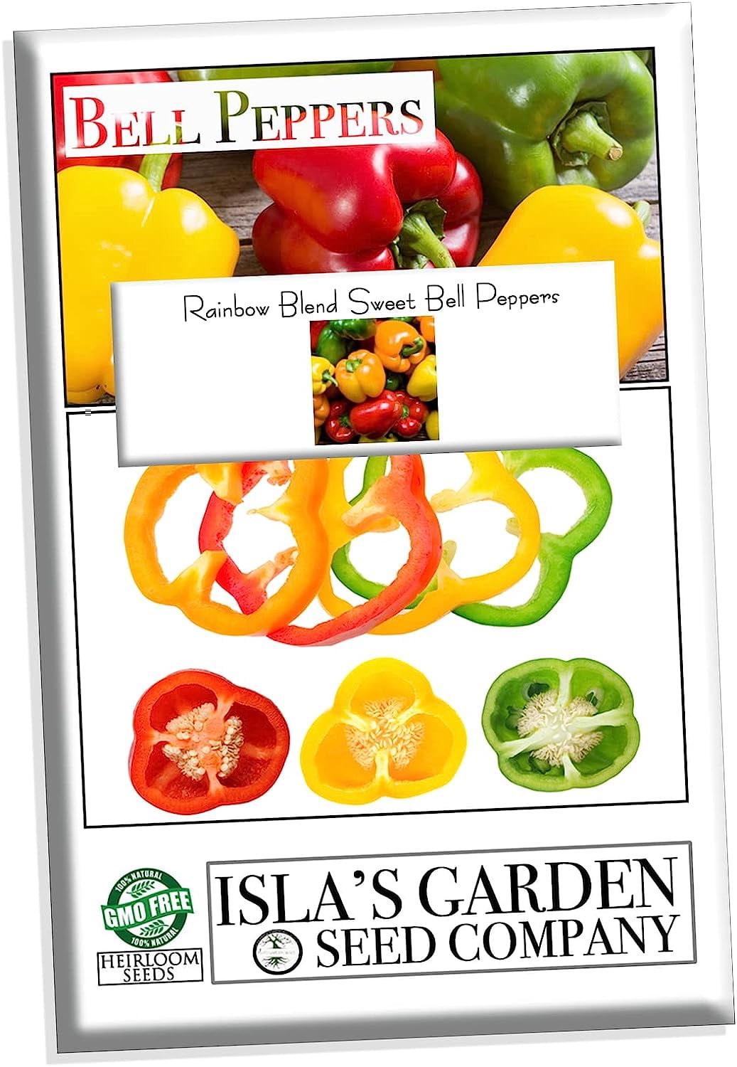 Rainbow Blend Sweet Bell Pepper Seeds, 50+ Heirloom Seeds Per Packet ...