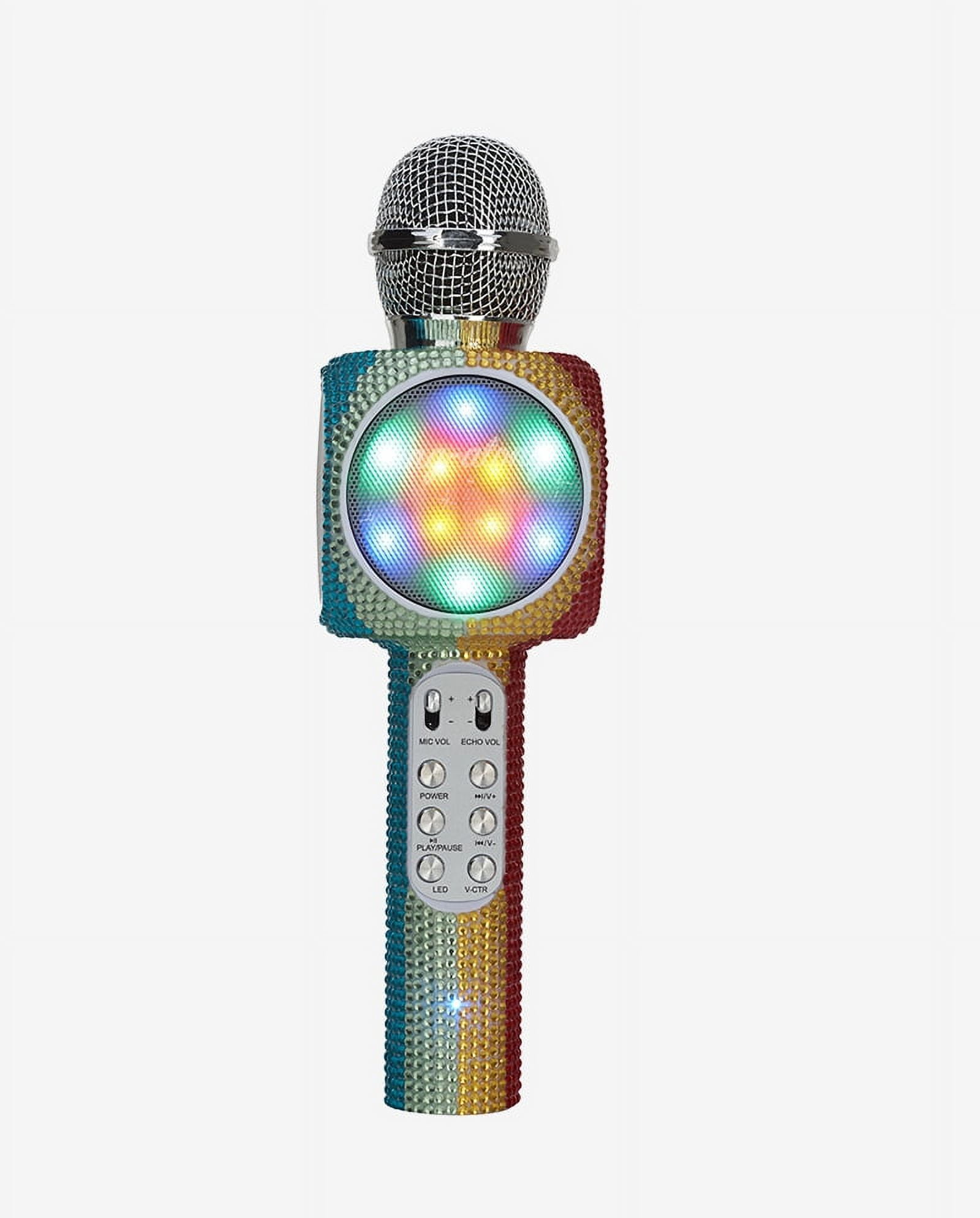 Rainbow Bling Wireless Karaoke Microphone (SA-Rainbow Bling) - Walmart.com