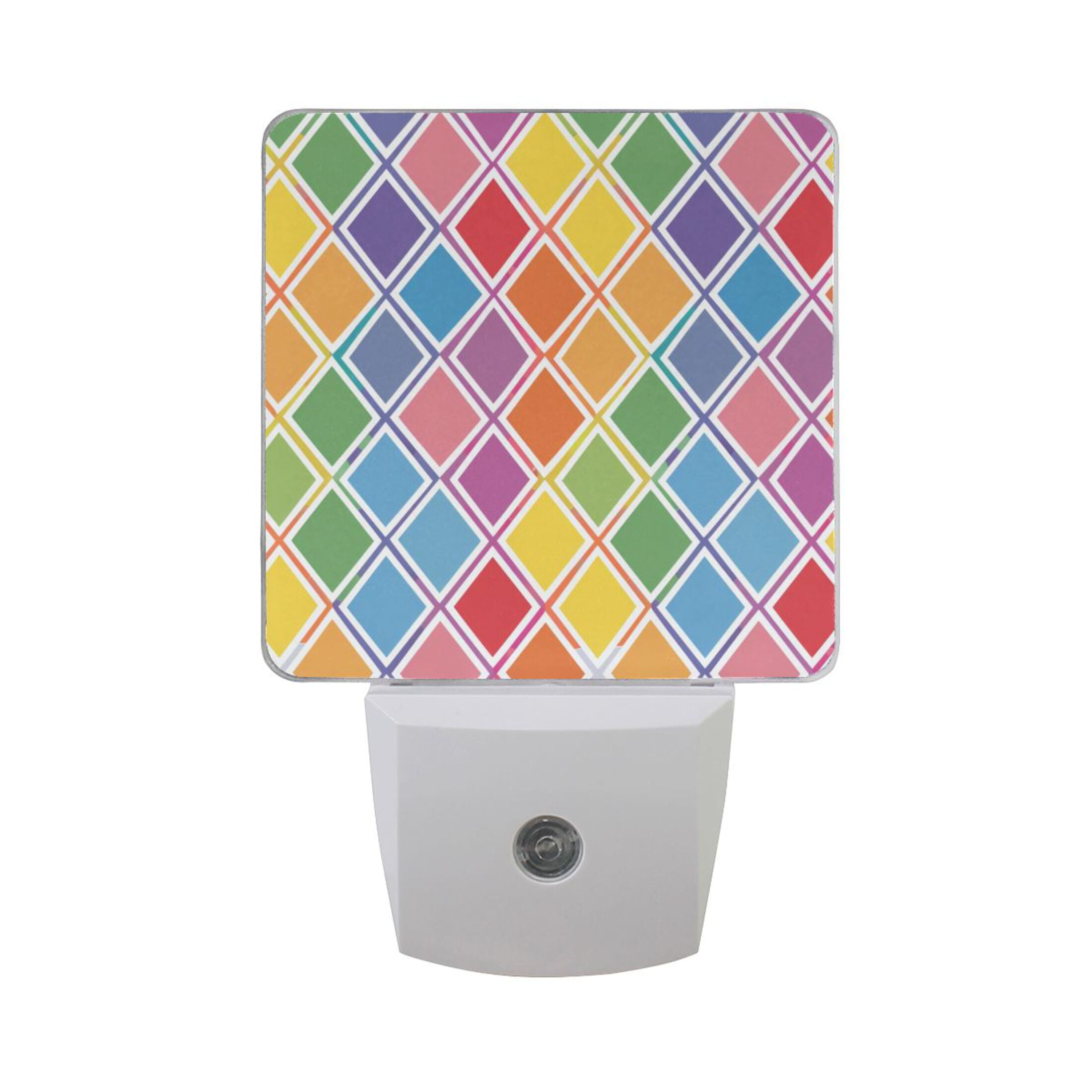 Rainbow Block Night Light 2 Pack LED Nightlight Plug into Wall Dusk to ...