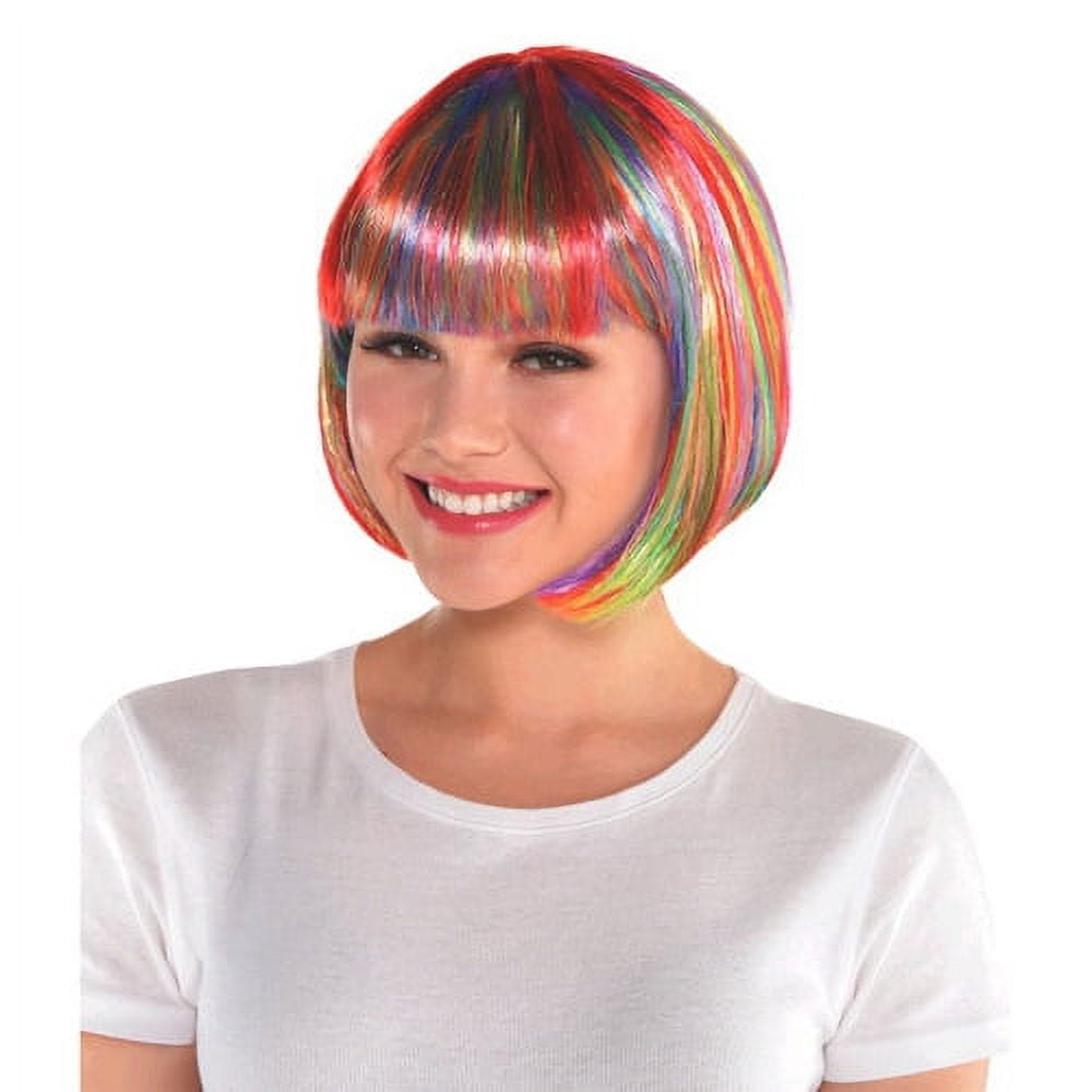 Rainbow Bob Wig