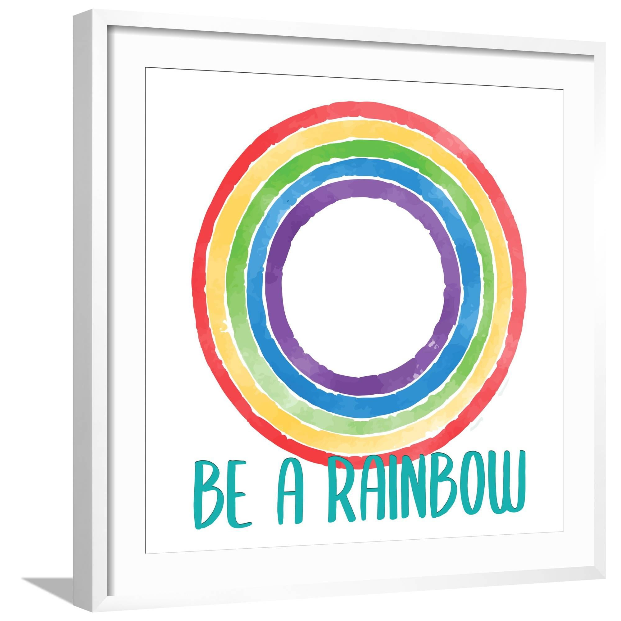 Art.com Rainbow Brave 2 Art Print by Kimberly Allen, White Frame Wall ...