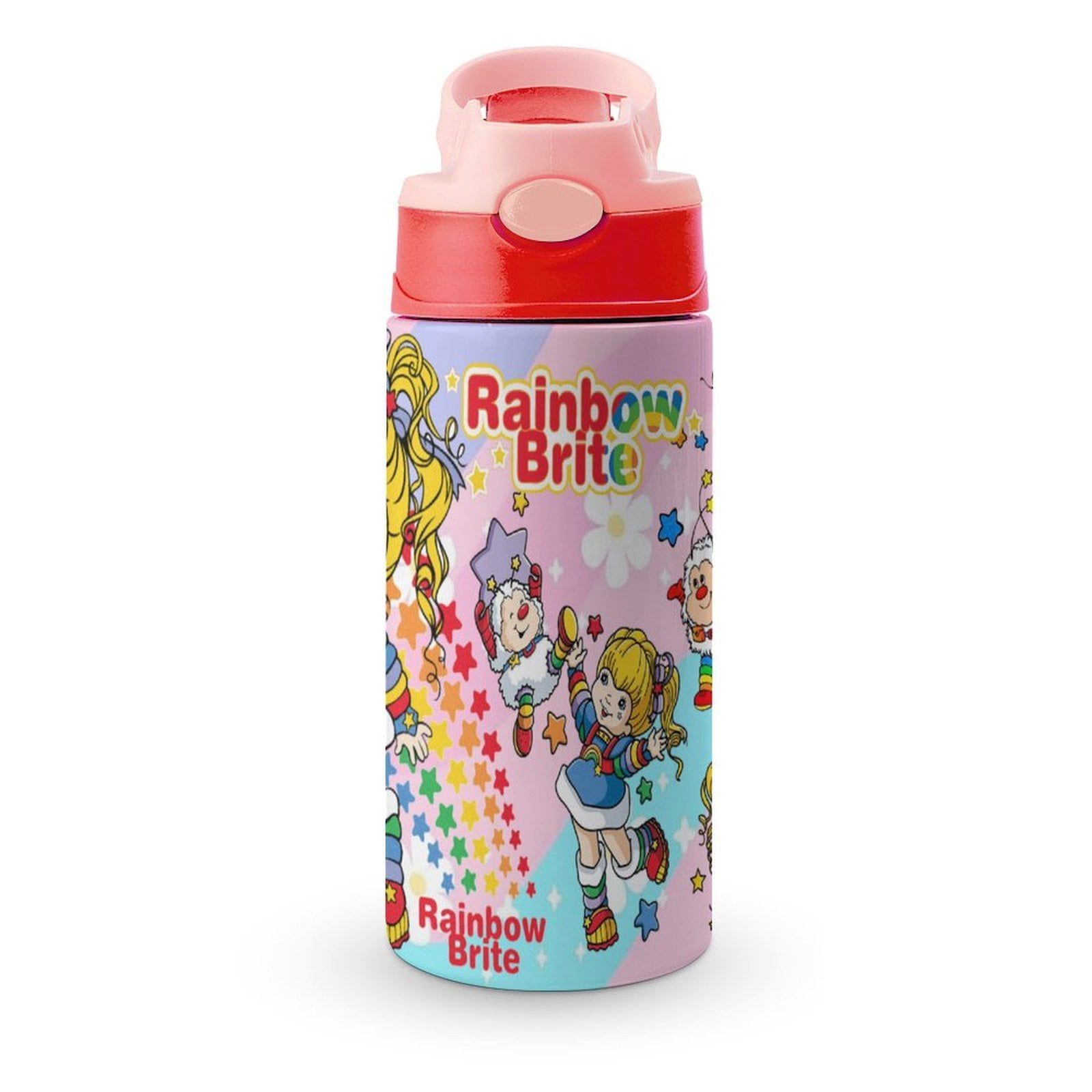Rainbow Bri-te Water Bottle with Straw Vacuum Insulated Stainless Steel ...
