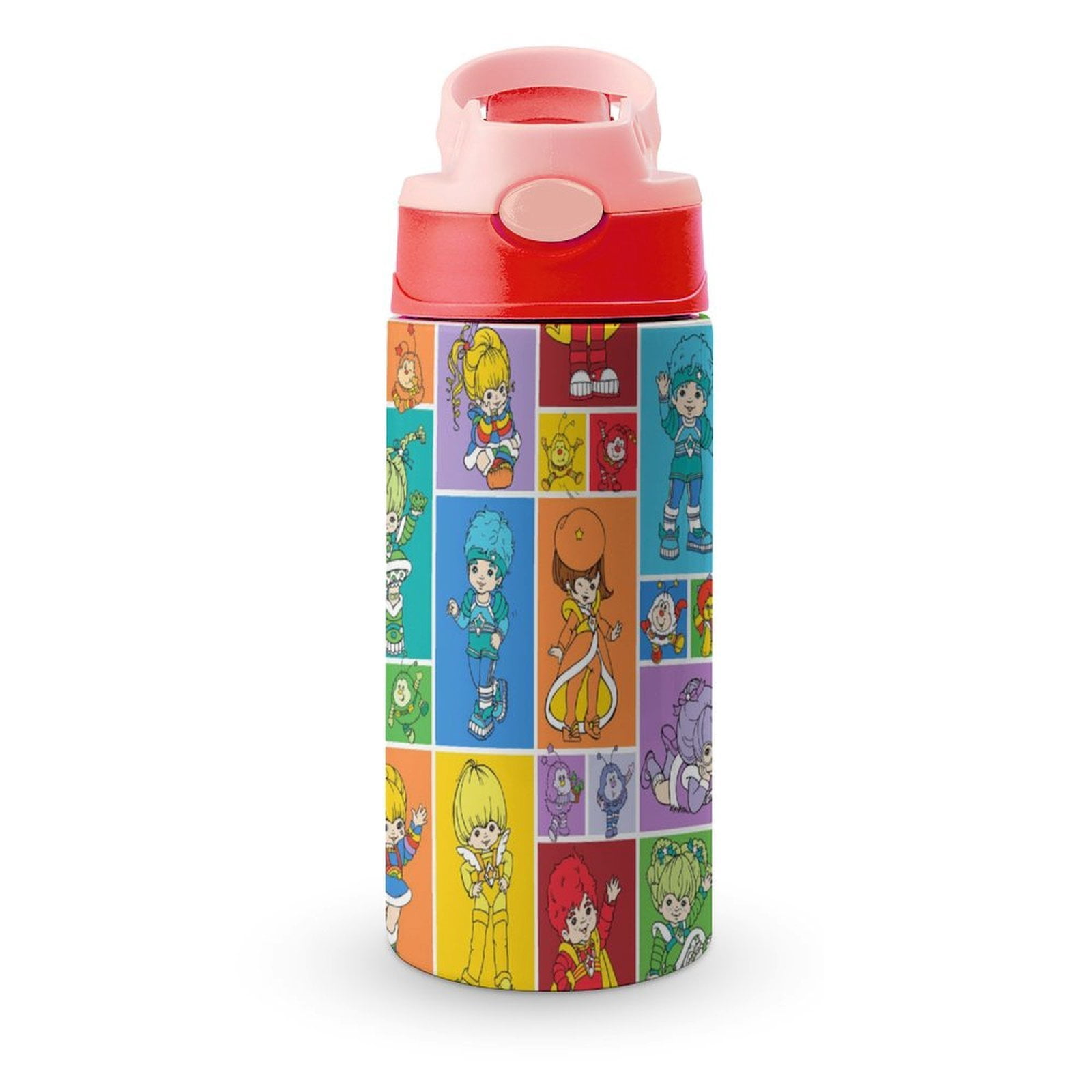 Rainbow Bri-te Water Bottle with Straw Vacuum Insulated Stainless Steel ...