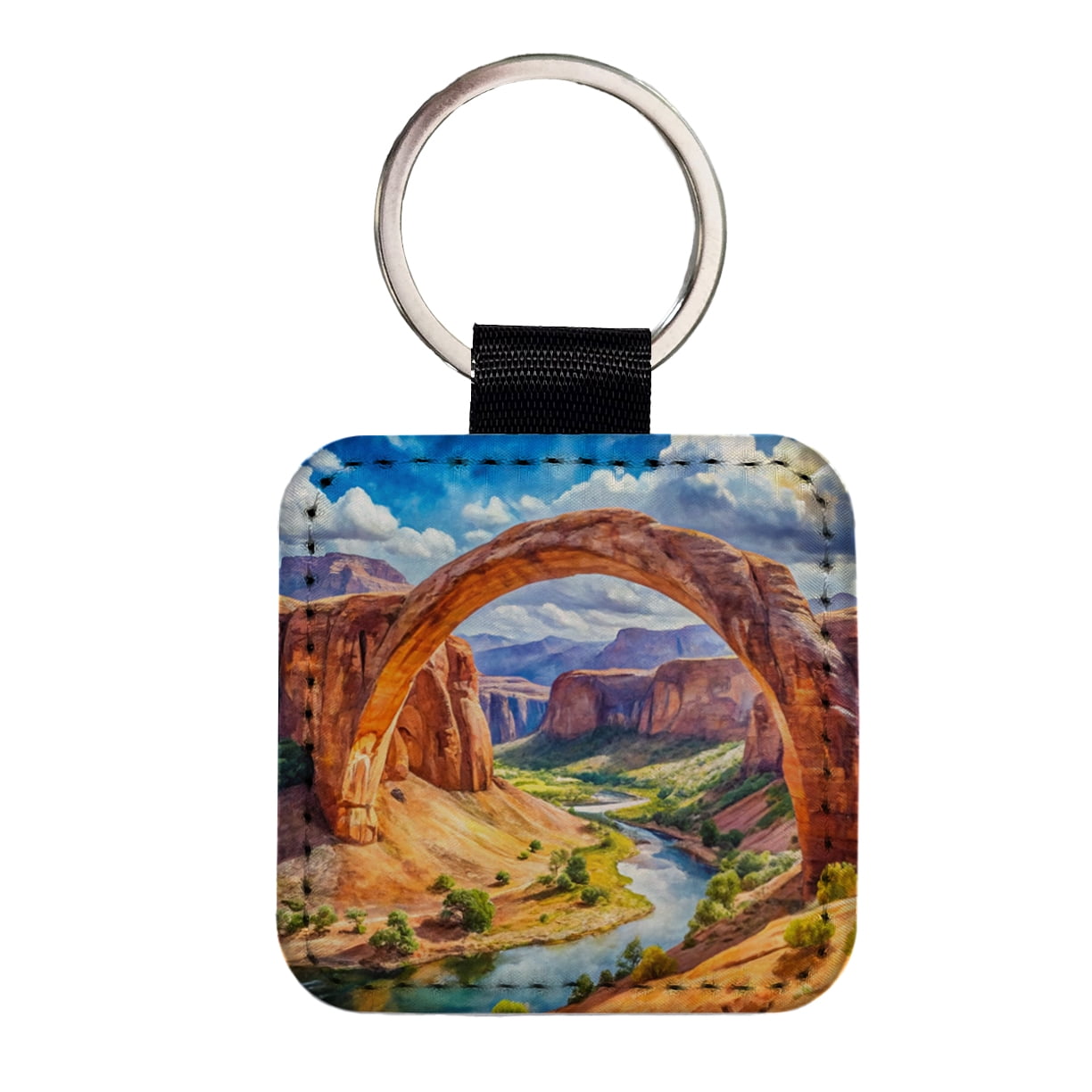 Rainbow Bridge National Monument Utah Watercolor Style Faux Leather ...
