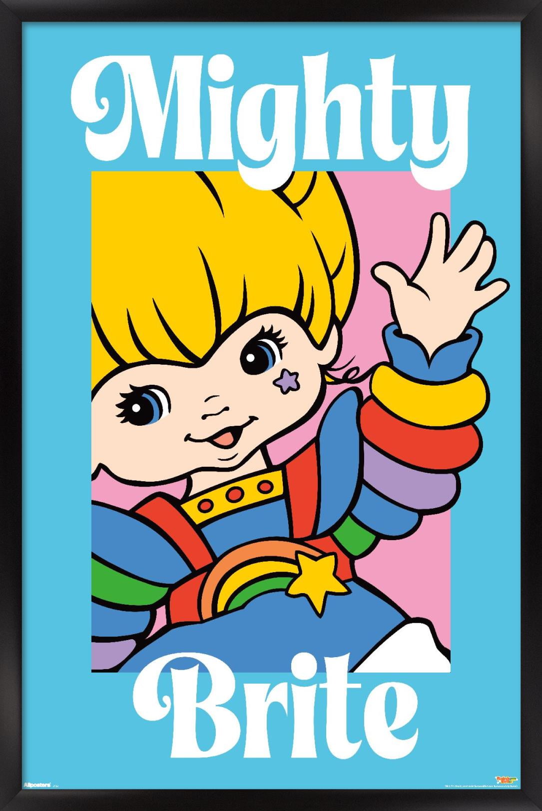 Rainbow Brite (1984) - Mighty Brite Retro Style Wall Poster, 22.375" x ...