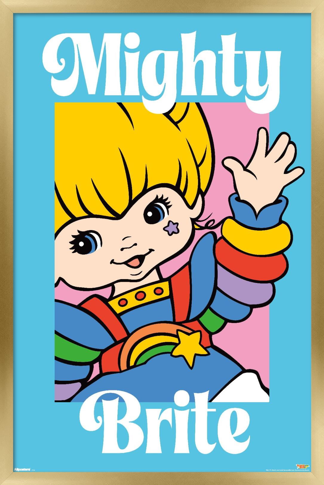 Rainbow Brite (1984) - Mighty Brite Retro Style Wall Poster, 22.375" x ...