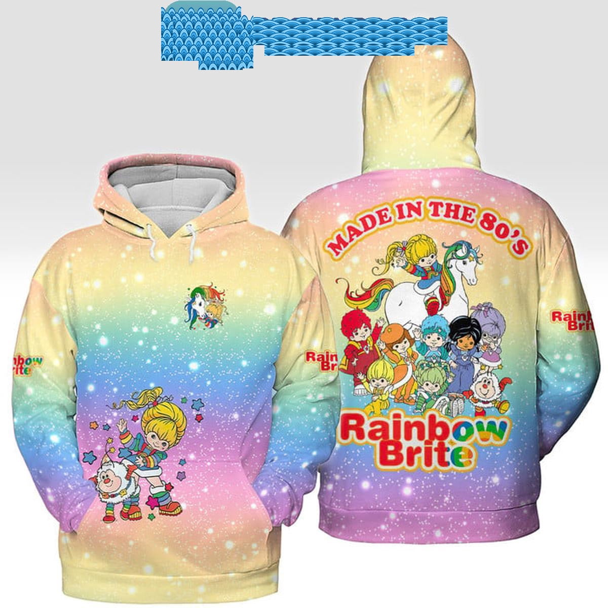 Rainbow Brite Made In The 80s Fan Hoodie T-Shirt - Walmart.com