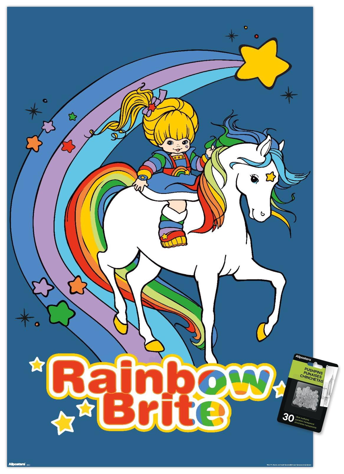 Rainbow Brite - Rainbow Bright & Starlite Wall Poster with Pushpins, 22 ...