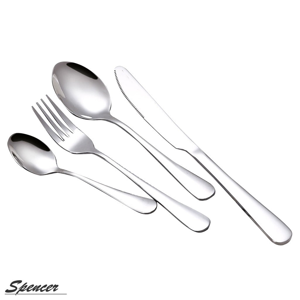 Rainbow Buffet Flatware Set, 4 Piece Stainless Steel Dinner Steak Knife ...