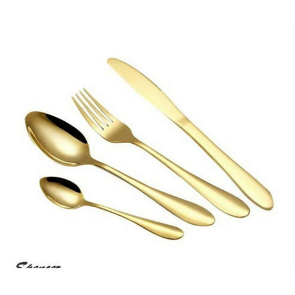 Rainbow Buffet Flatware Set, 4 Piece Stainless Steel Dinner Steak Knife ...
