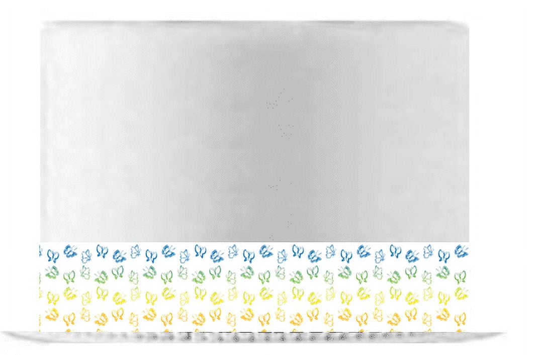 Rainbow Butterfly Edible Cake Decoration Ribbon -6 Slim Strips ...
