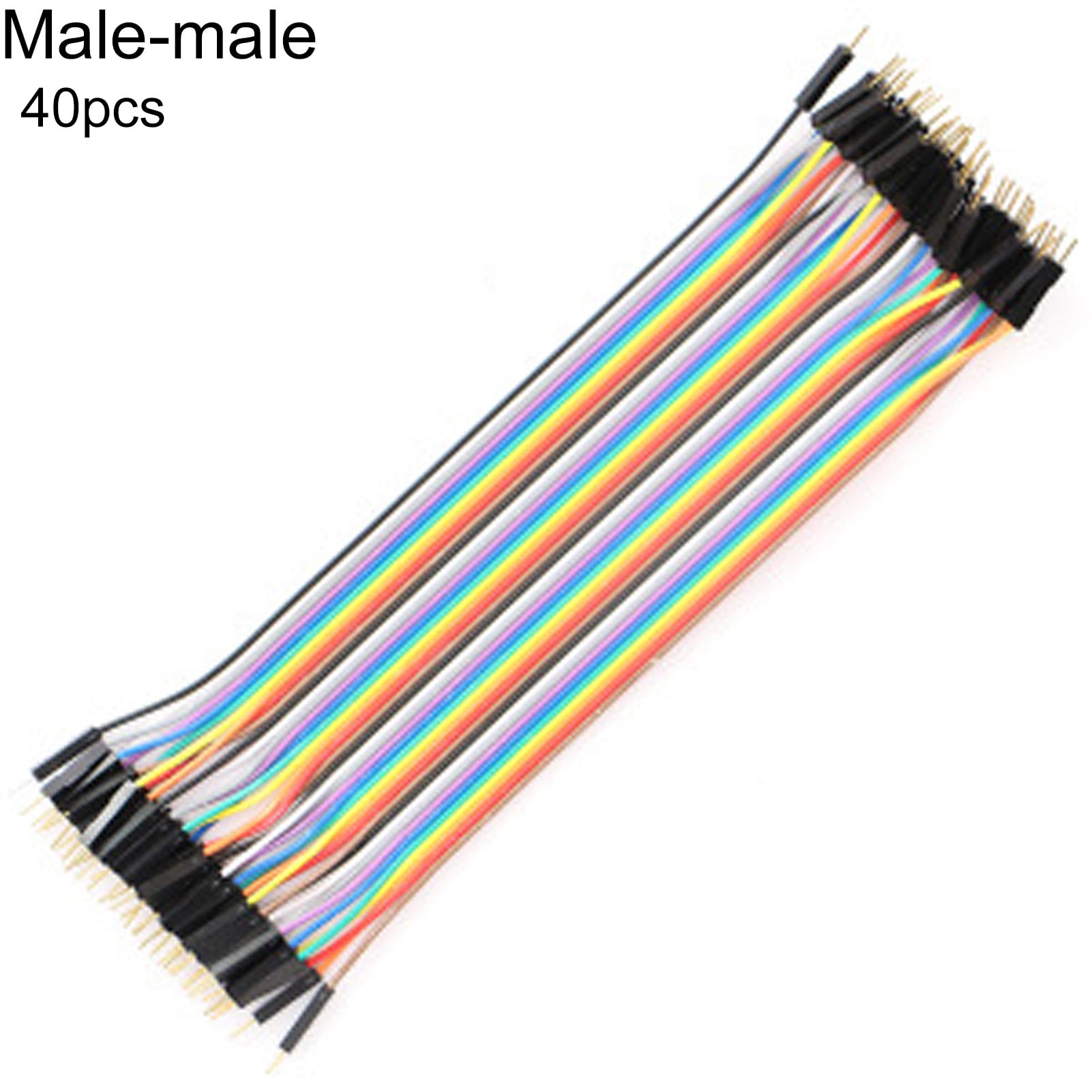 Rainbow Cables, 40Pcs 20m M-M M-F F-F Connector Wire Multicolor Ribbon ...