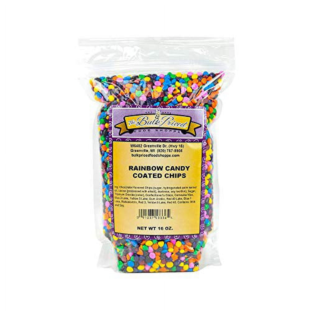 Rainbow Baking Candy Coated Mini Chocolate Chips, 1 lb. Bulk Size, Resealable Bag - Walmart.com