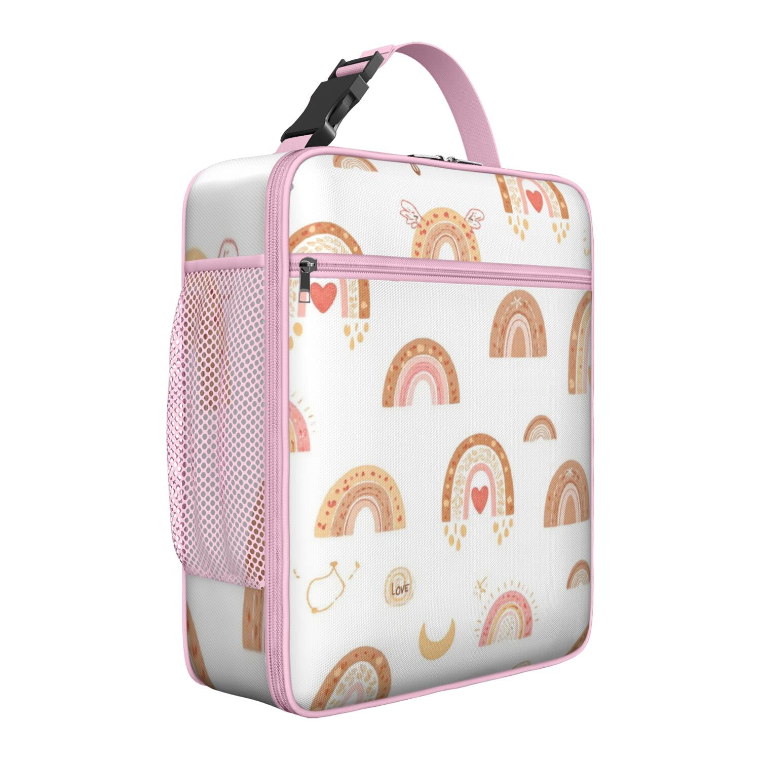 Rainbow Cartoon Insulated Lunch Bag Lunch Box for Office Workers Bento ...