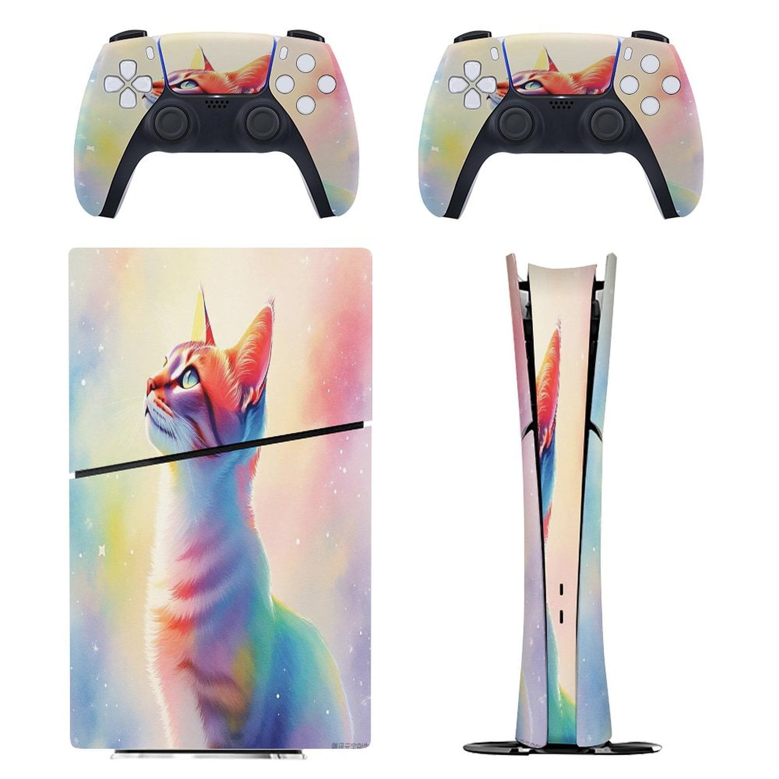 Rainbow Cat PS5/PS5 Slim Digital Disc Skin Sticker For Console And ...