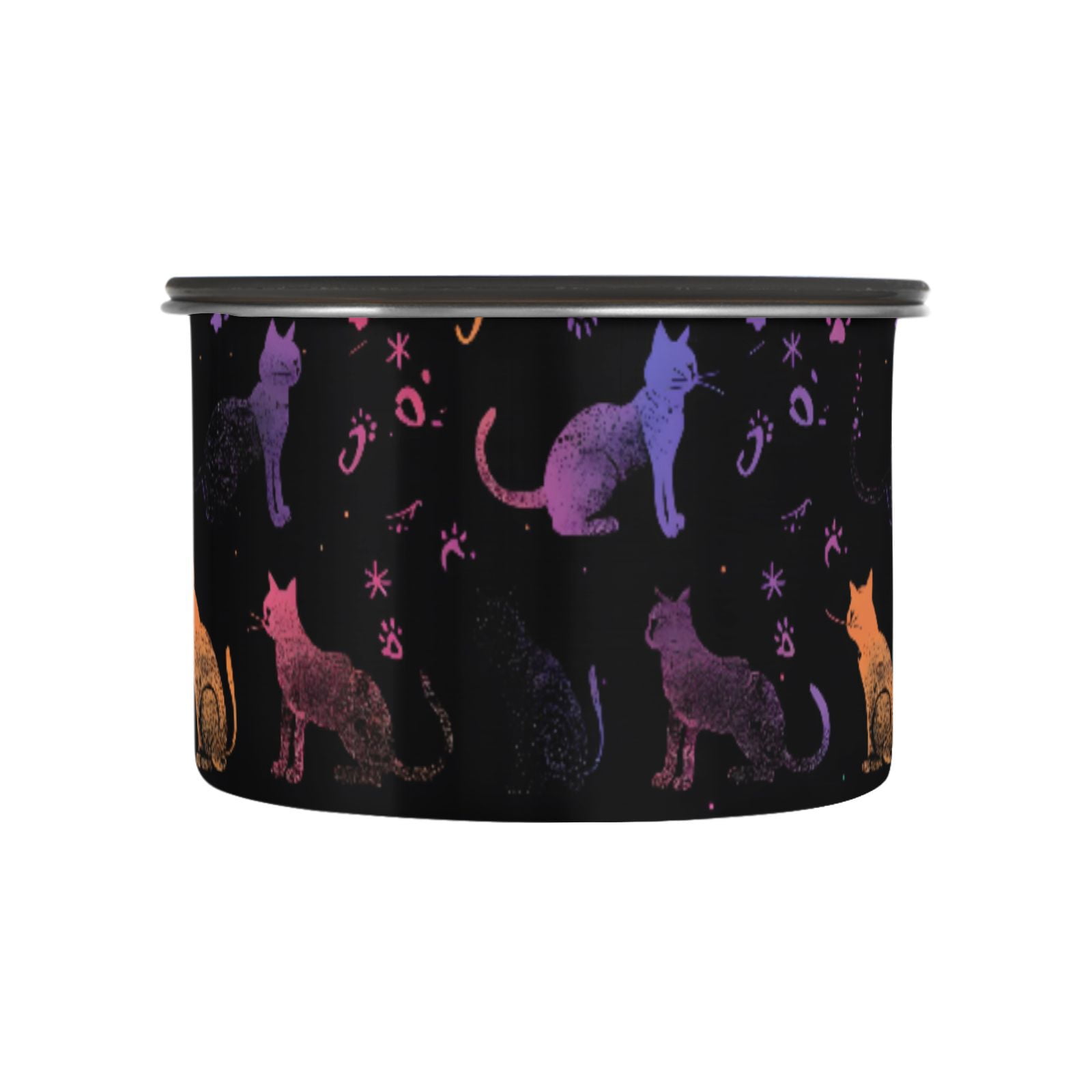 Rainbow Cat Paw Prints Airtight Coffee Bean Canister 17oz Food Storage ...