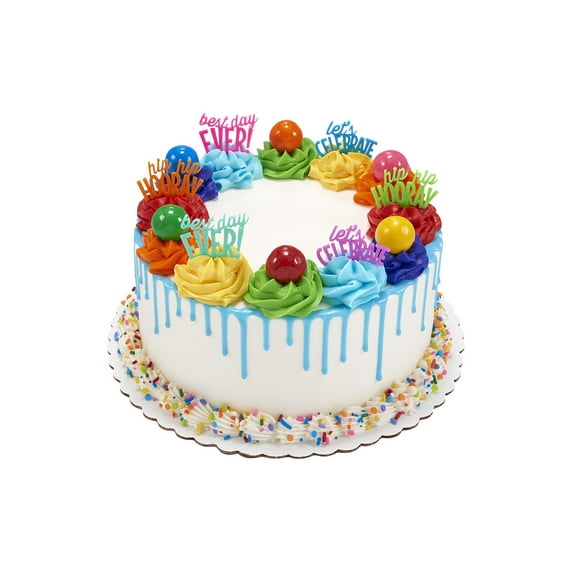 Rainbow Celebration ROUND CAKE - Walmart.com