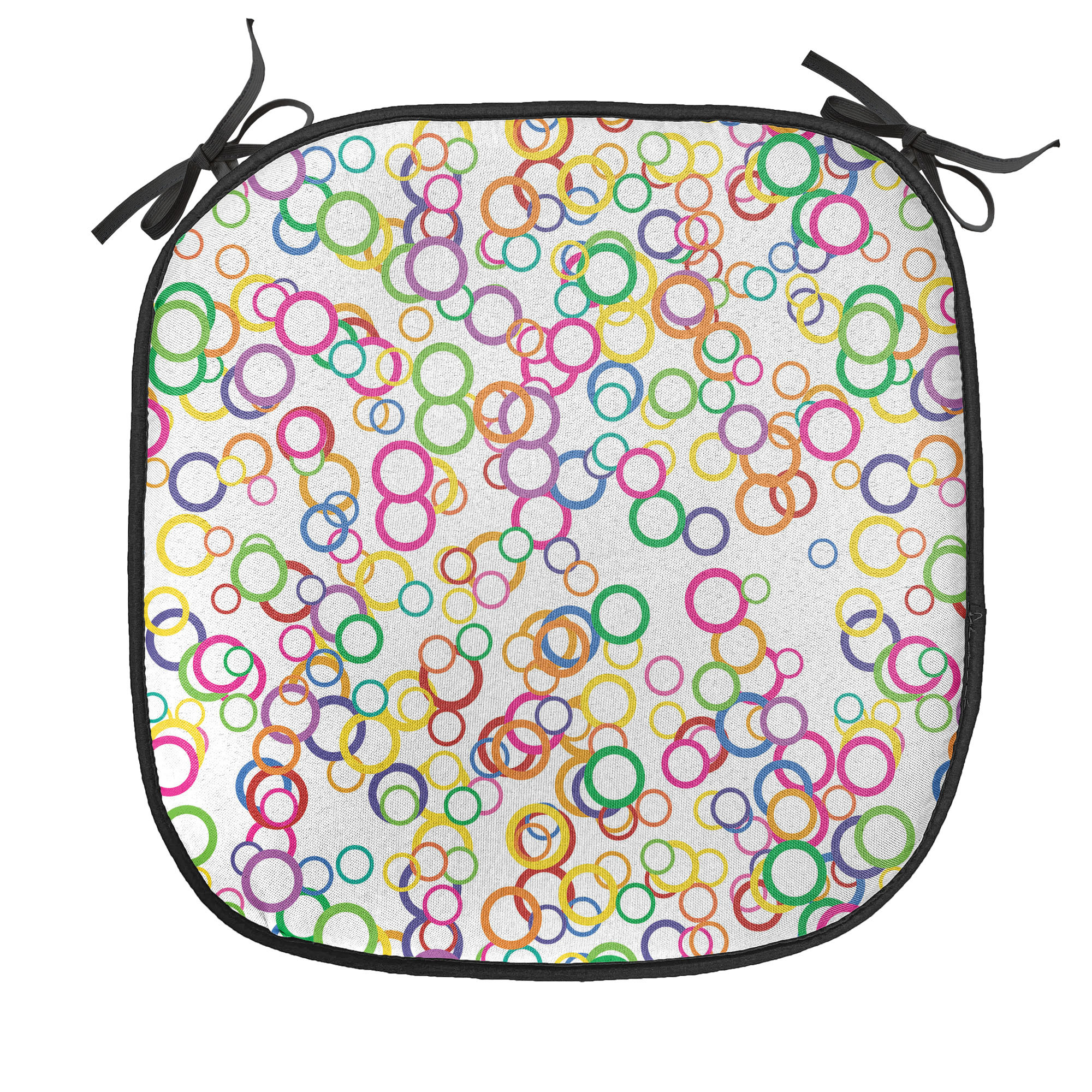Rainbow Chair Seating Cushion, Circles Rainbow Party Gatherings ...