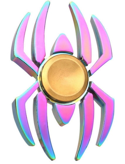 Rainbow Chameleon Spider Metal EDC Fidget Spinner - Walmart.com