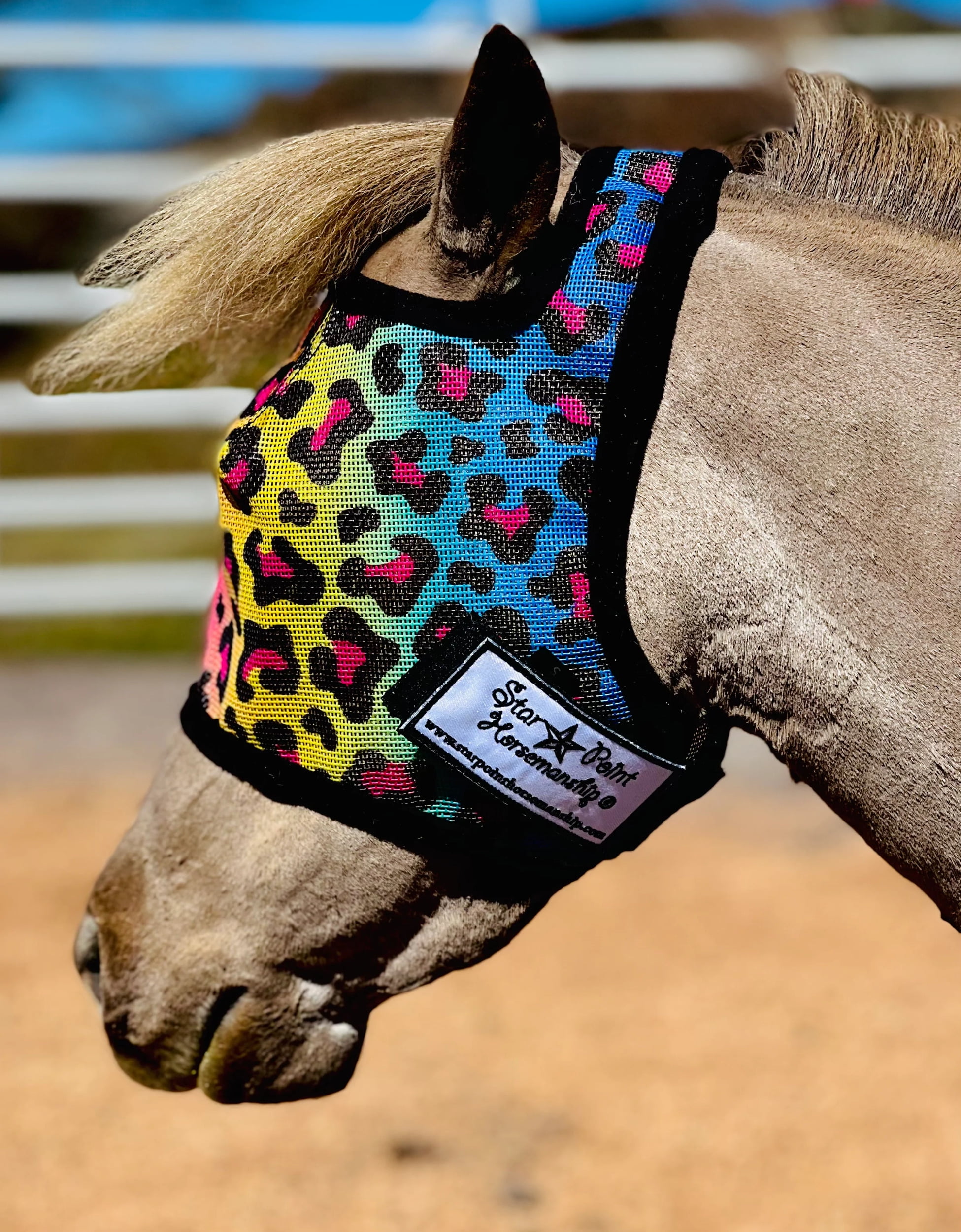 Rainbow Cheetah UV Fly Mask - Walmart.com